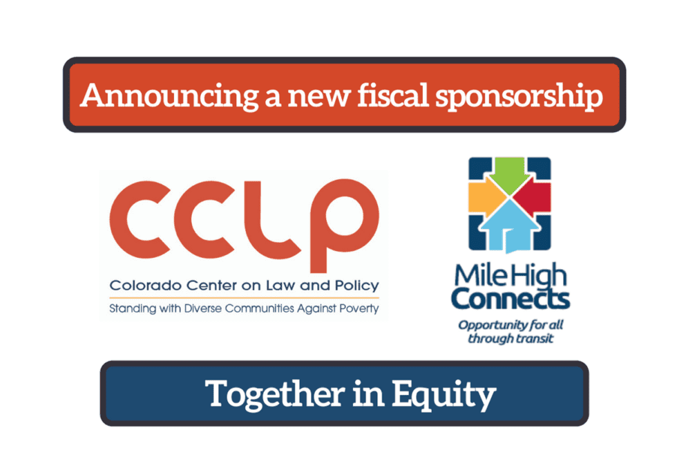 NEWS RELEASE: CCLP to Serve as Fiscal Sponsor for Mile High Connects - CCLP